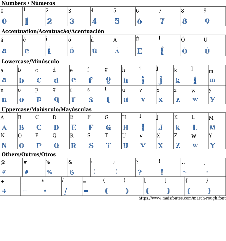 March Rough Font: Free Download | MaisFontes