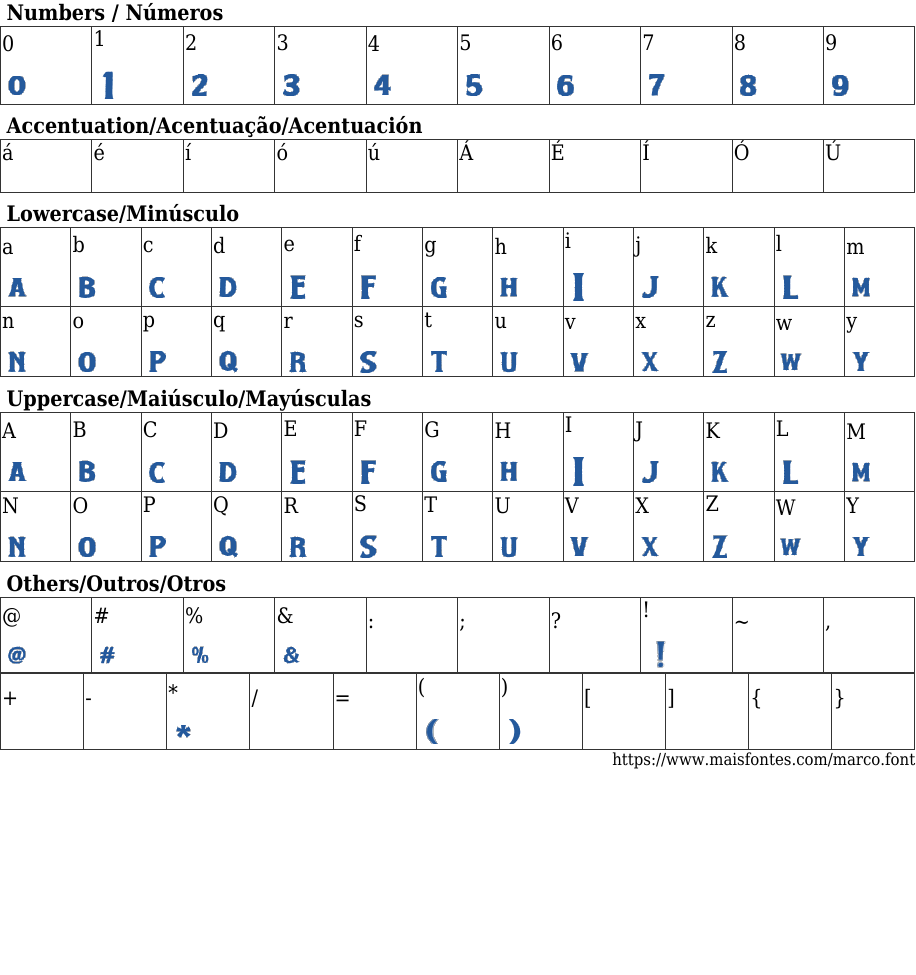 MARCO: Free Font Download | MaisFontes