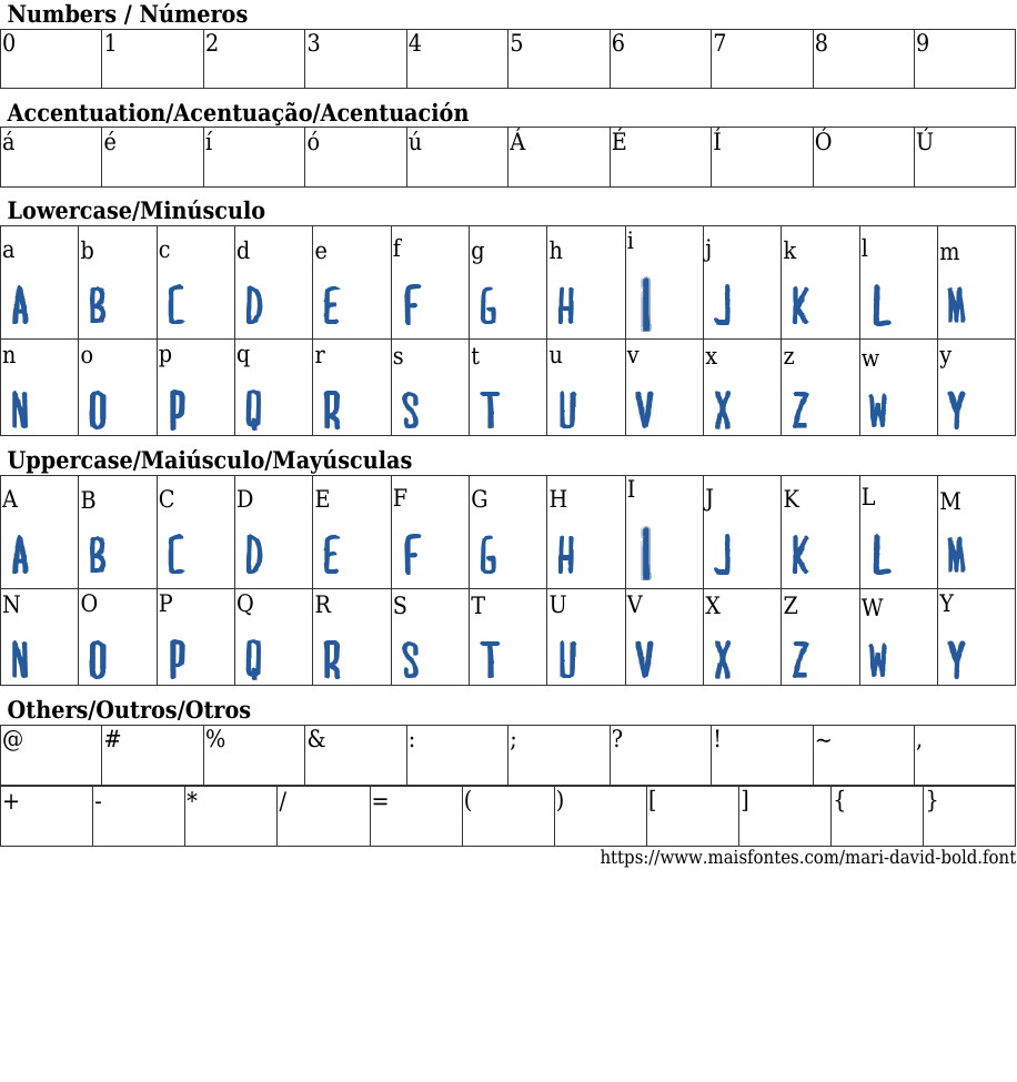 MARI DAVID BOLD: Baixar Fonte Grátis | MaisFontes