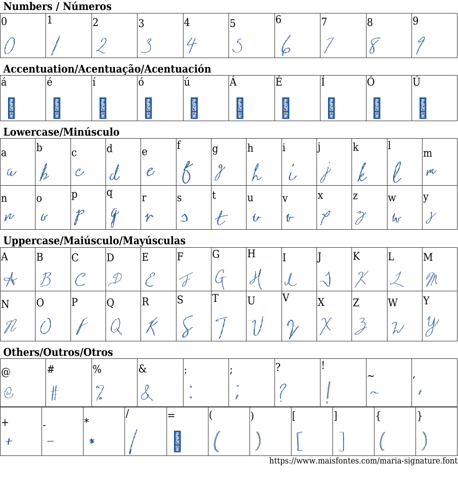 Maria Signature: Baixar Fonte Grátis | MaisFontes