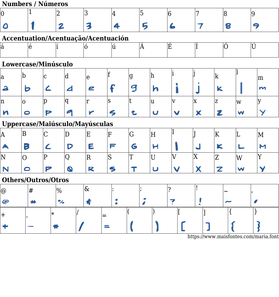 Maria: Free Font Download | MaisFontes