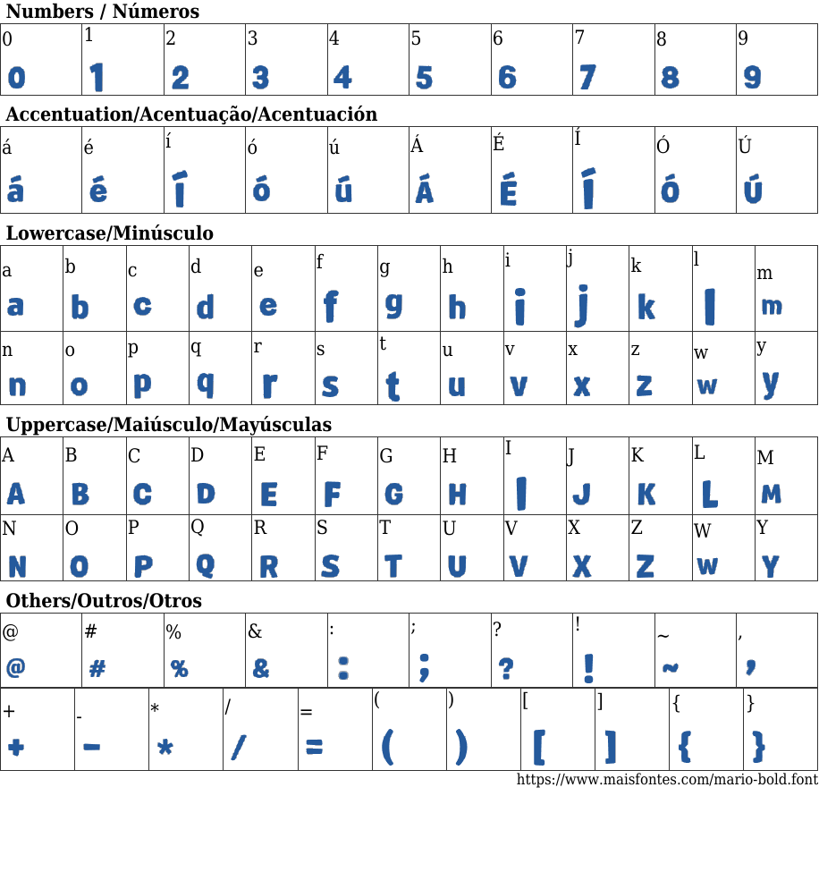 Mario Bold Font: Free Download | MaisFontes