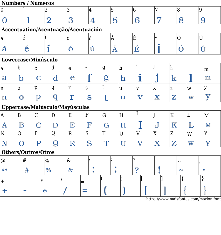 Marion: Free Font Download | MaisFontes