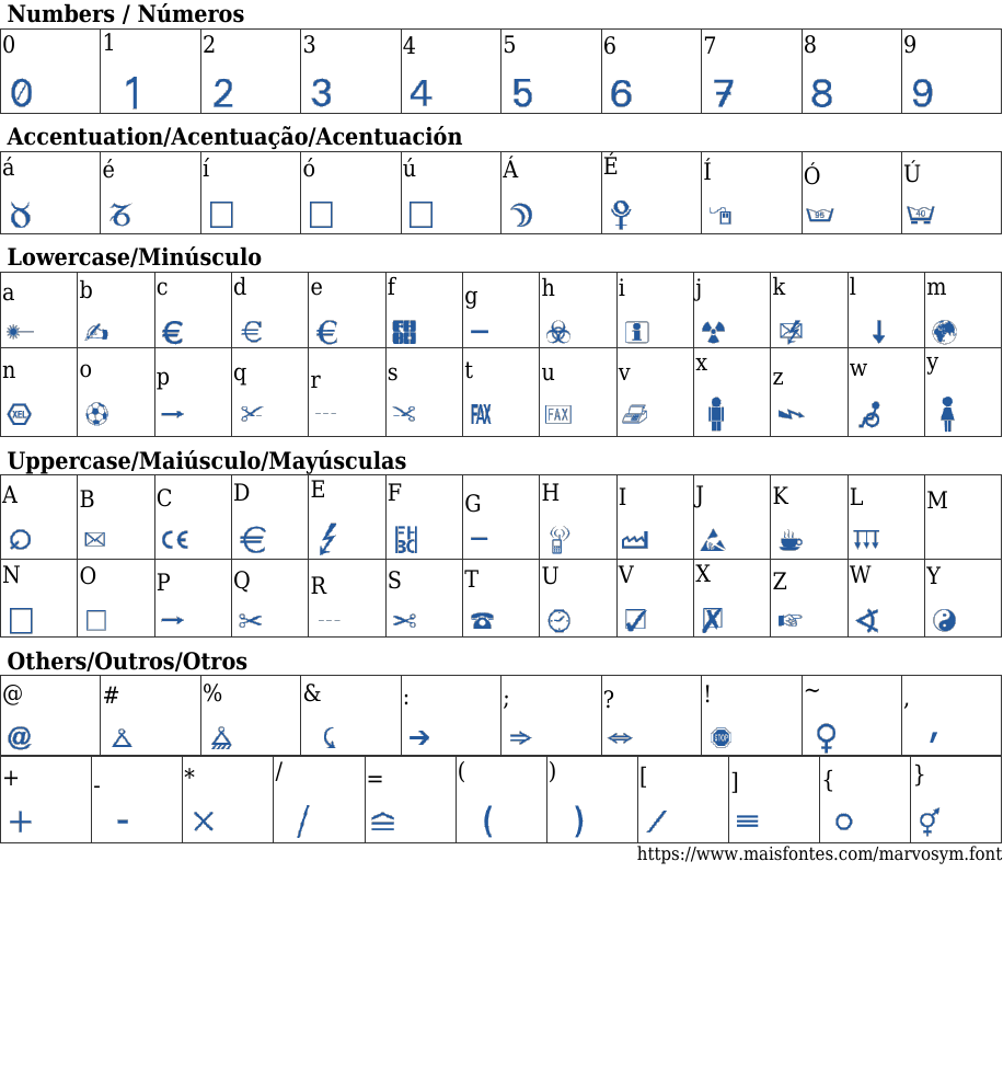 MarVoSym: Baixar Fonte Grátis | MaisFontes