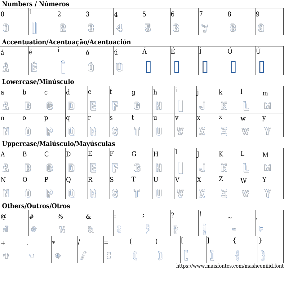 Masheen II ID: Free Font Download | MaisFontes