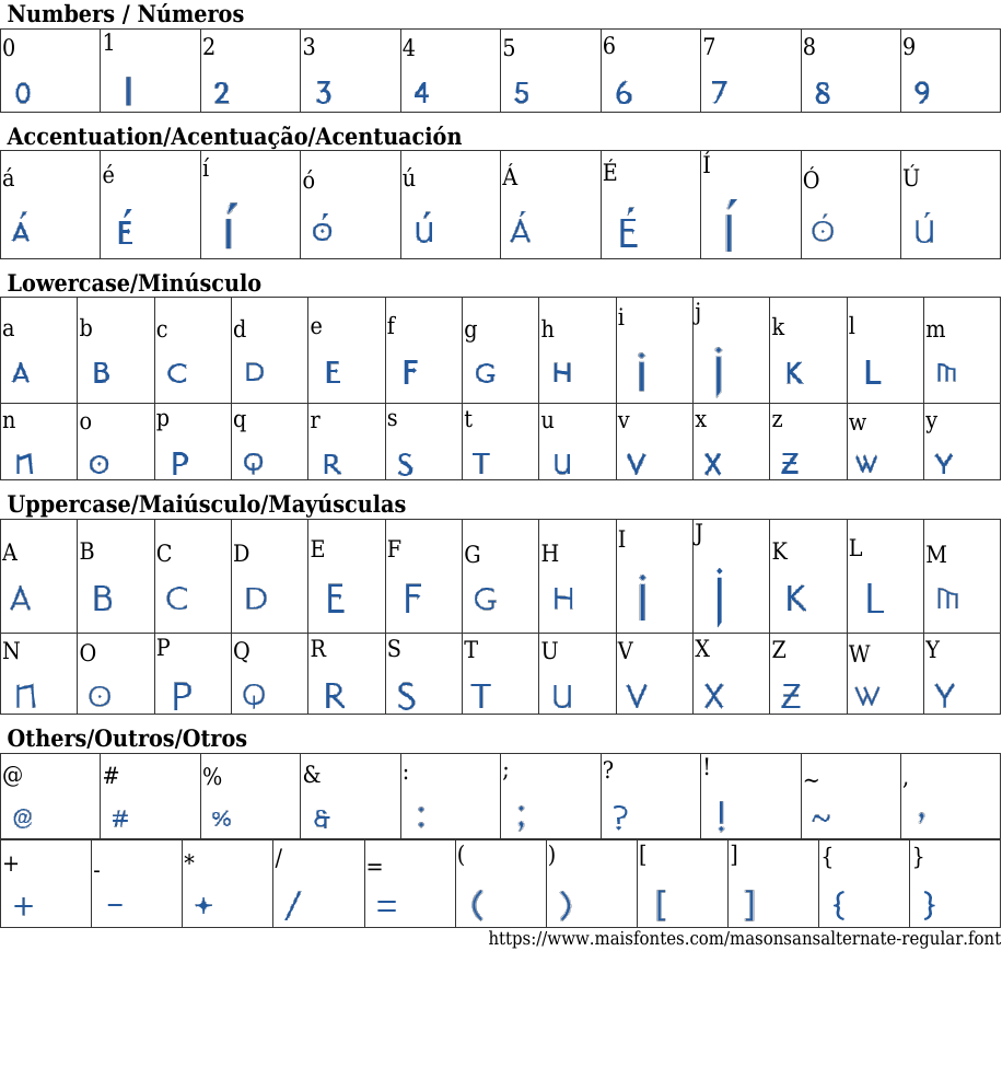 Mason Sans Alternate Regular: Baixar Fonte Grátis | MaisFontes