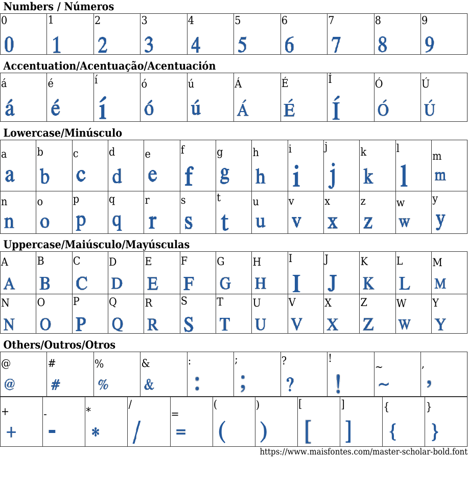 Master Scholar Bold: Free Font Download | MaisFontes