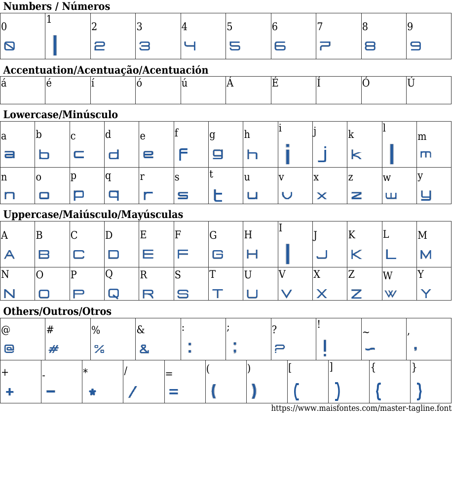 Master Tagline: Baixar Fonte Grátis | MaisFontes