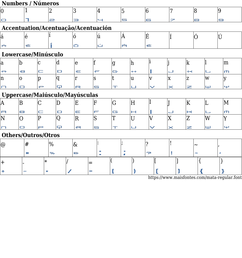 Mata Regular Font: Free Download | MaisFontes