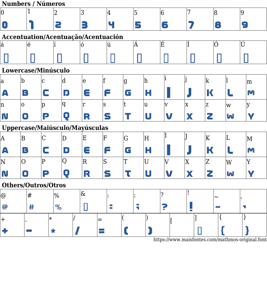 Mathmos Original: Free Font Download | MaisFontes