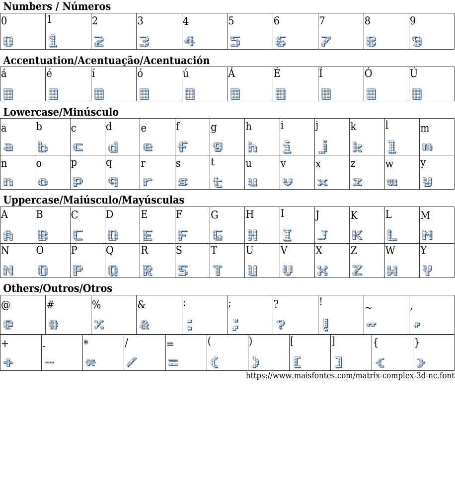 Matrix Complex 3D NC: Free Font Download | MaisFontes