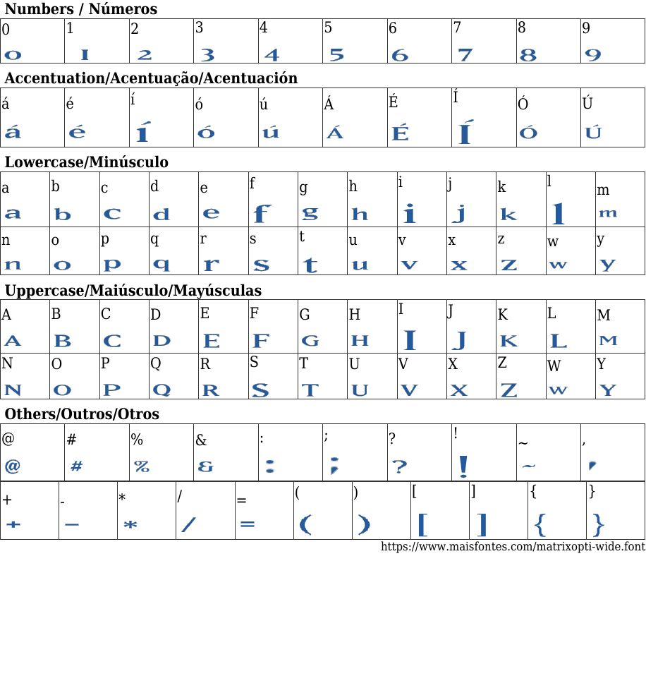 Matrix Opti Wide Font: Free Download | MaisFontes