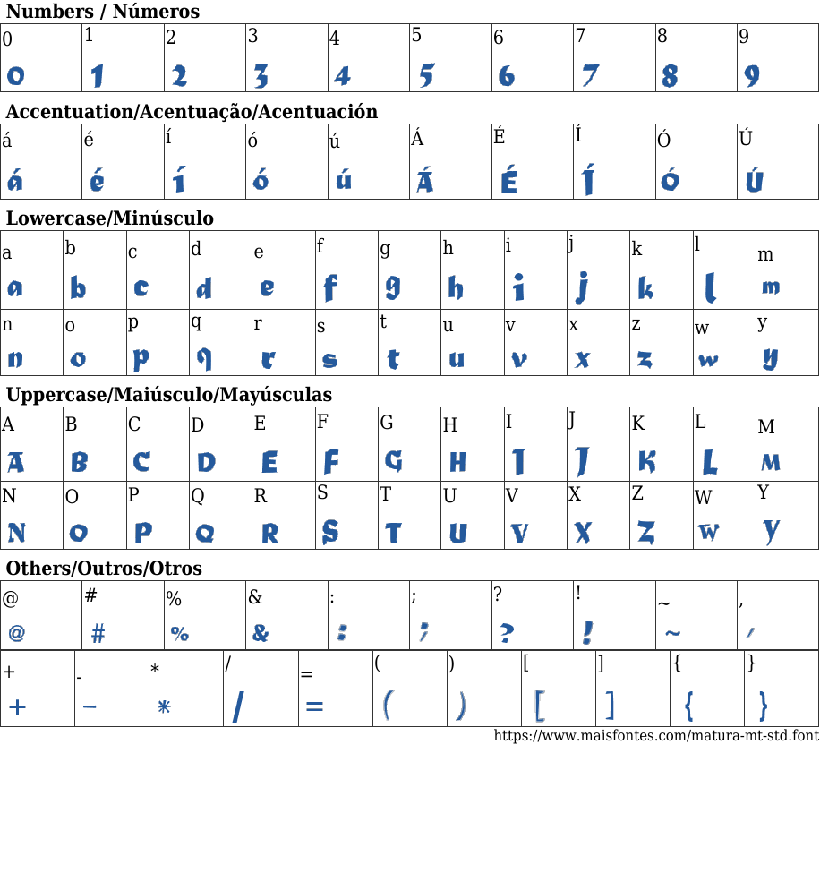 Matura MT Std Font: Free Download | MaisFontes