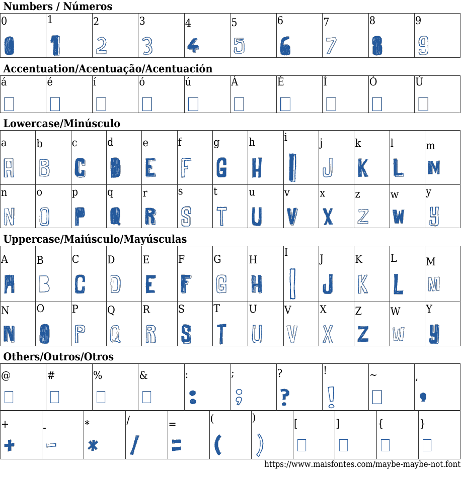 Maybe Maybe Not Font: Free Download | MaisFontes