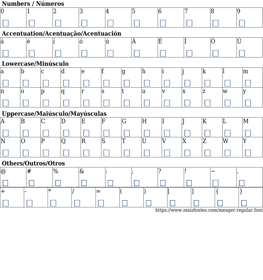 MEAGER Regular: Baixar Fonte Grátis | MaisFontes
