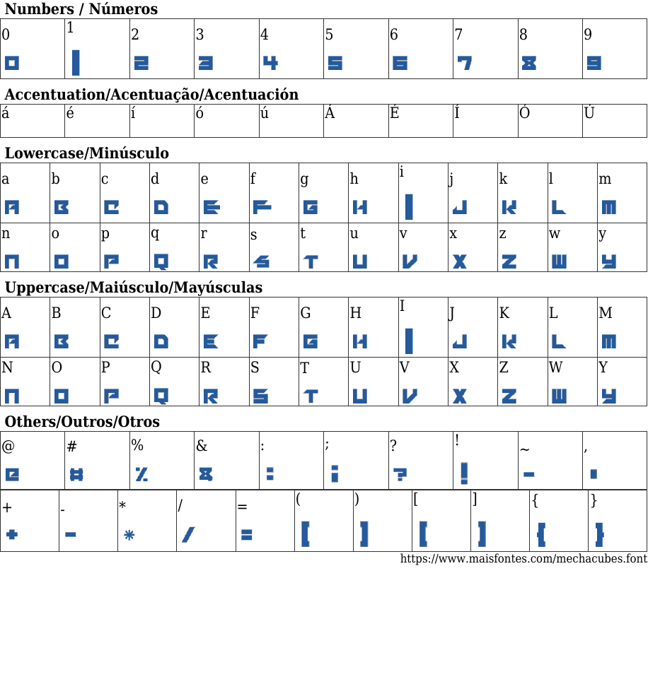 Mechacubes: Baixar Fonte Grátis | MaisFontes