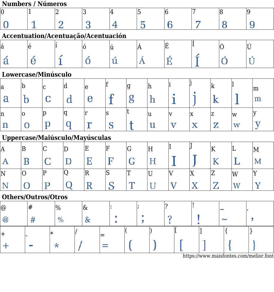 Melior: Download Free Font | MaisFontes