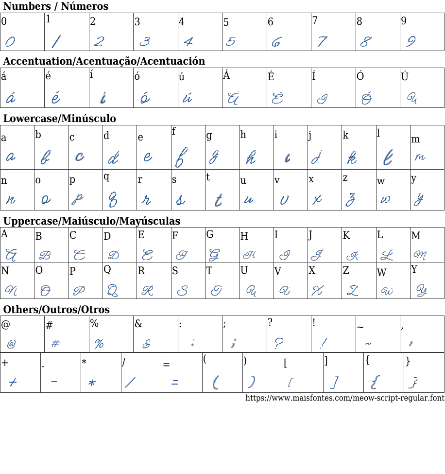 Meow Script Regular: Free Font Download | MaisFontes