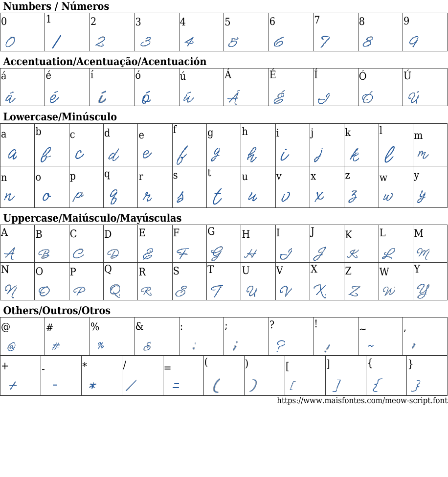 Meow Script: Free Font Download | MaisFontes