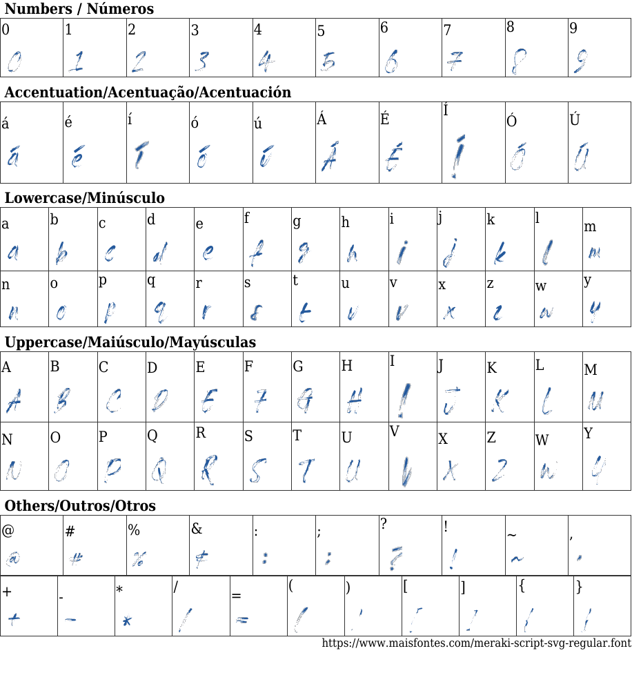 Meraki Script SVG Regular: Free Font Download | MaisFontes