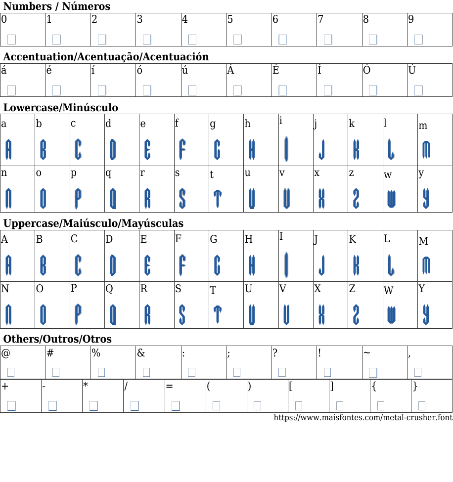 Metal Crusher: Baixar Fonte Grátis | MaisFontes
