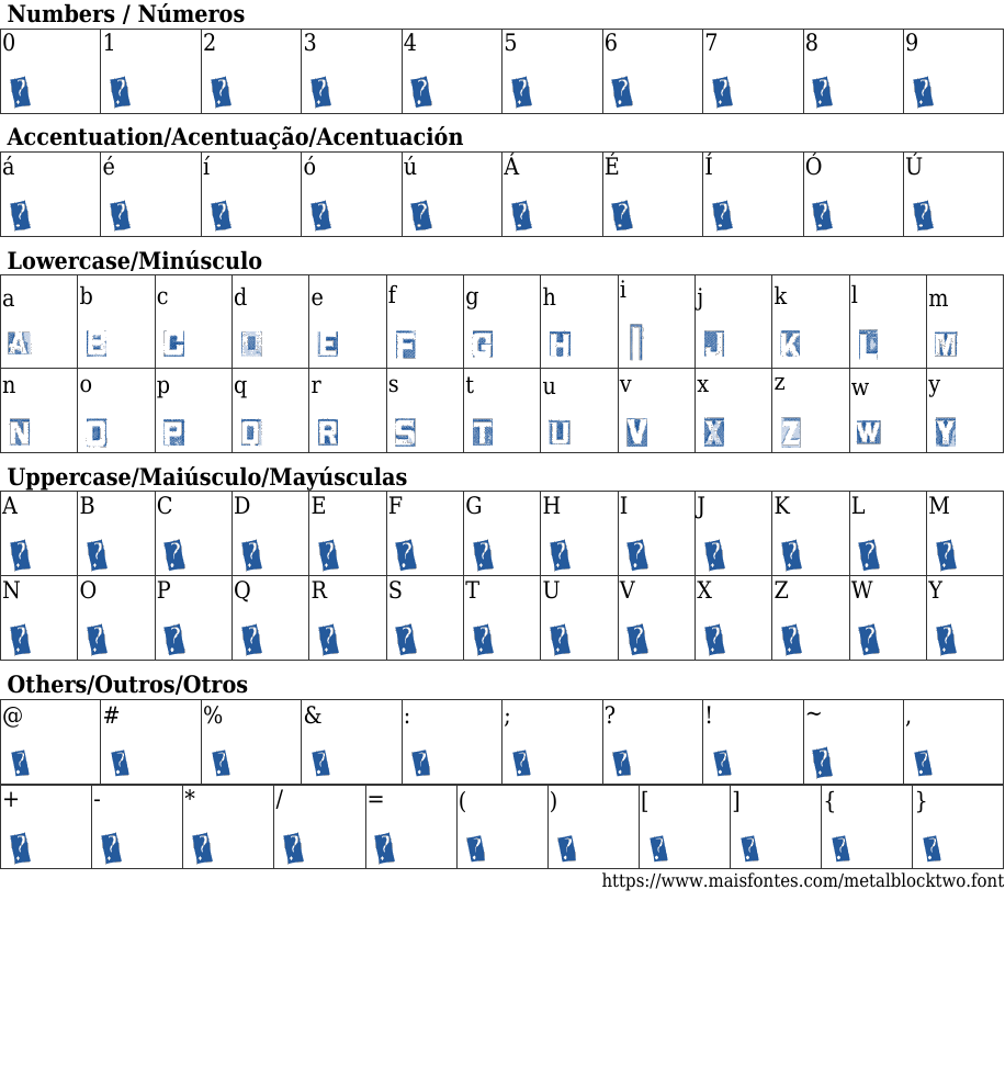 Metal Block Two: Free Font Download | MaisFontes