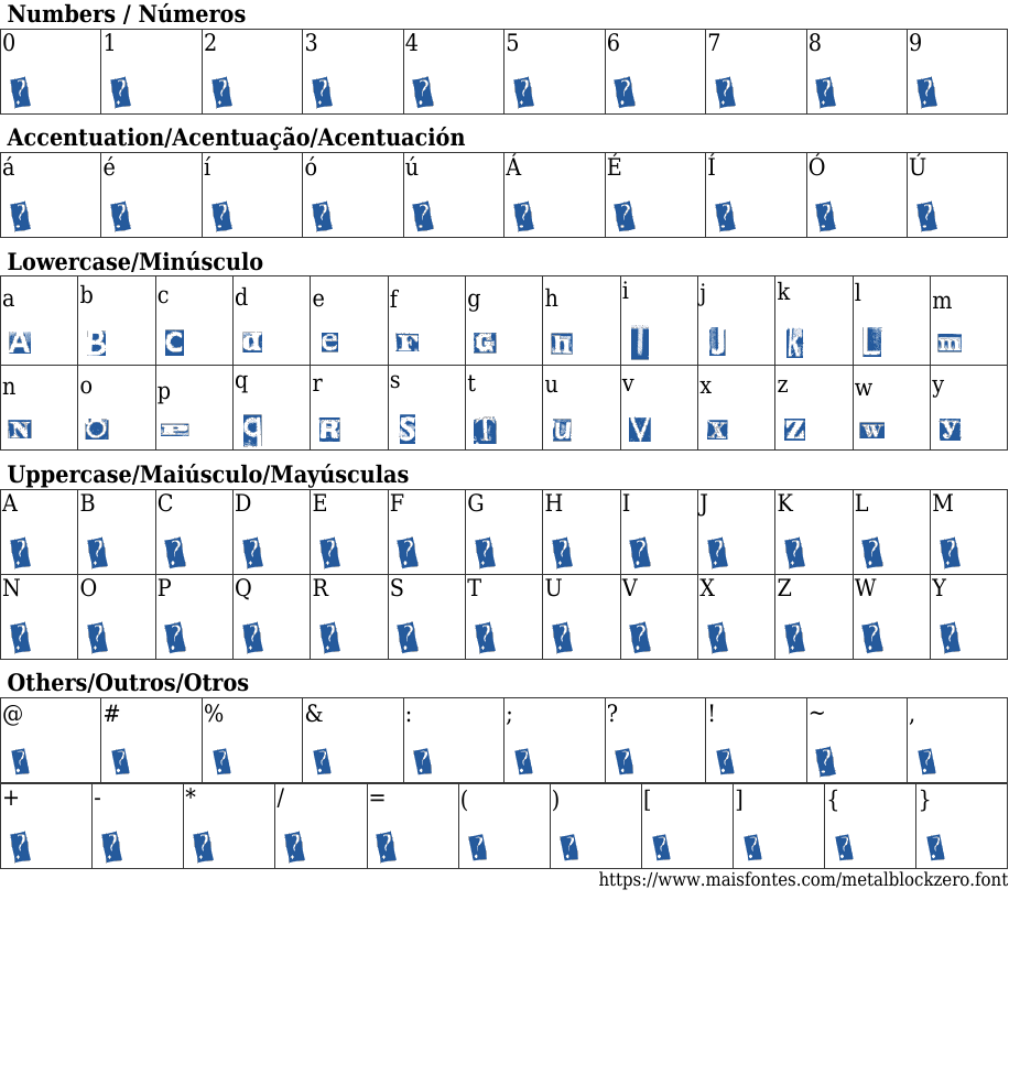 Metal Block Zero: Free Font Download | MaisFontes