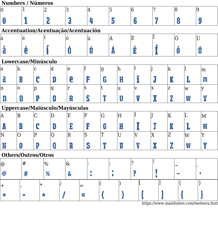 Meteora: Free Font Download | MaisFontes