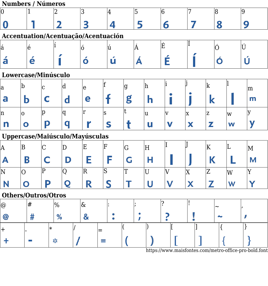Metro Office Pro Bold Font: Free Download | MaisFontes