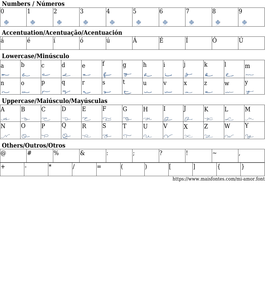 Mi Amor Font: Free Download | MaisFontes