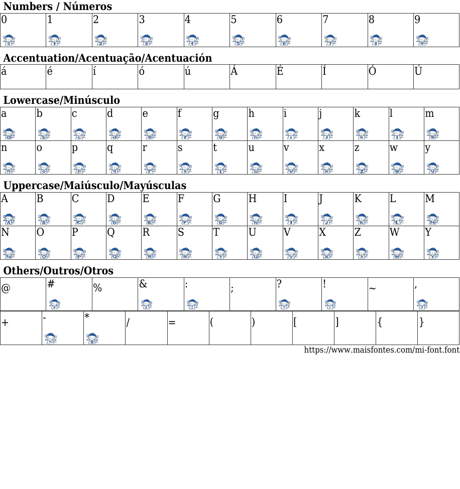 Mi: Free Font Download | MaisFontes