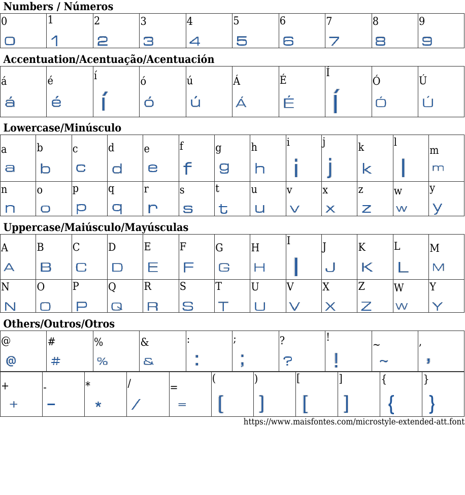 Microstyle Extended ATT: Baixar Fonte Grátis | MaisFontes