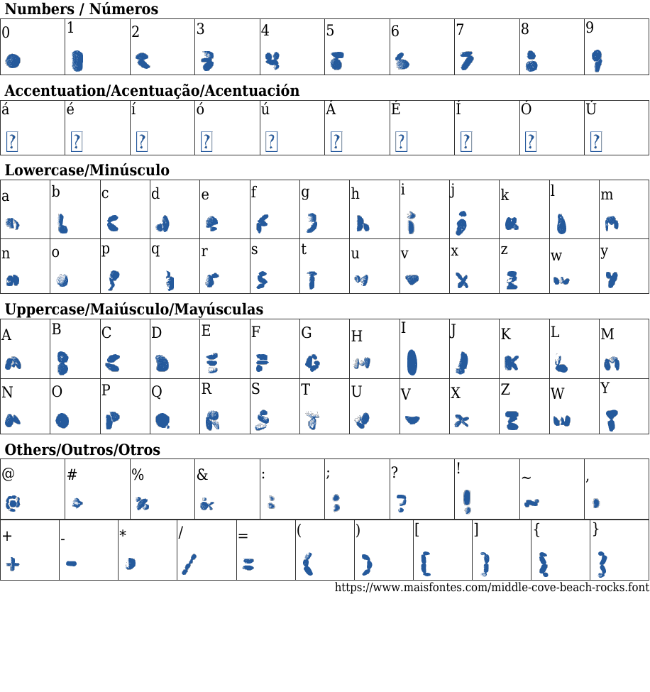 Middle cove beach rocks: Baixar Fonte Grátis | MaisFontes