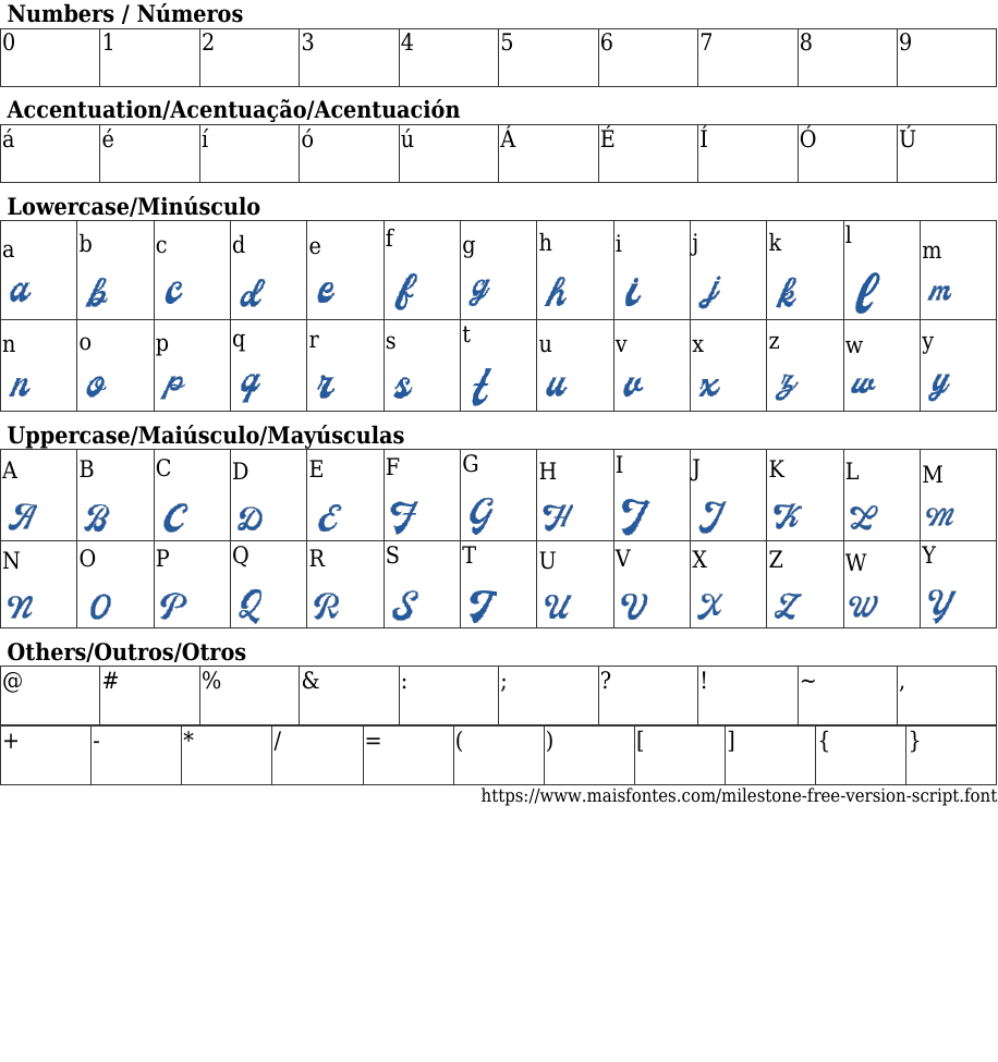 Milestone Script: Free Font Download | MaisFontes