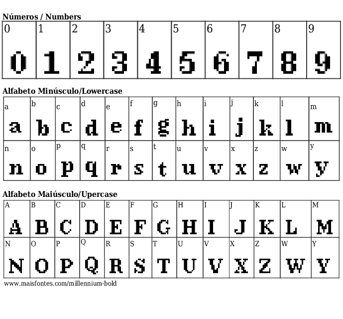 Millennium Bold: Free Font Download | MaisFontes