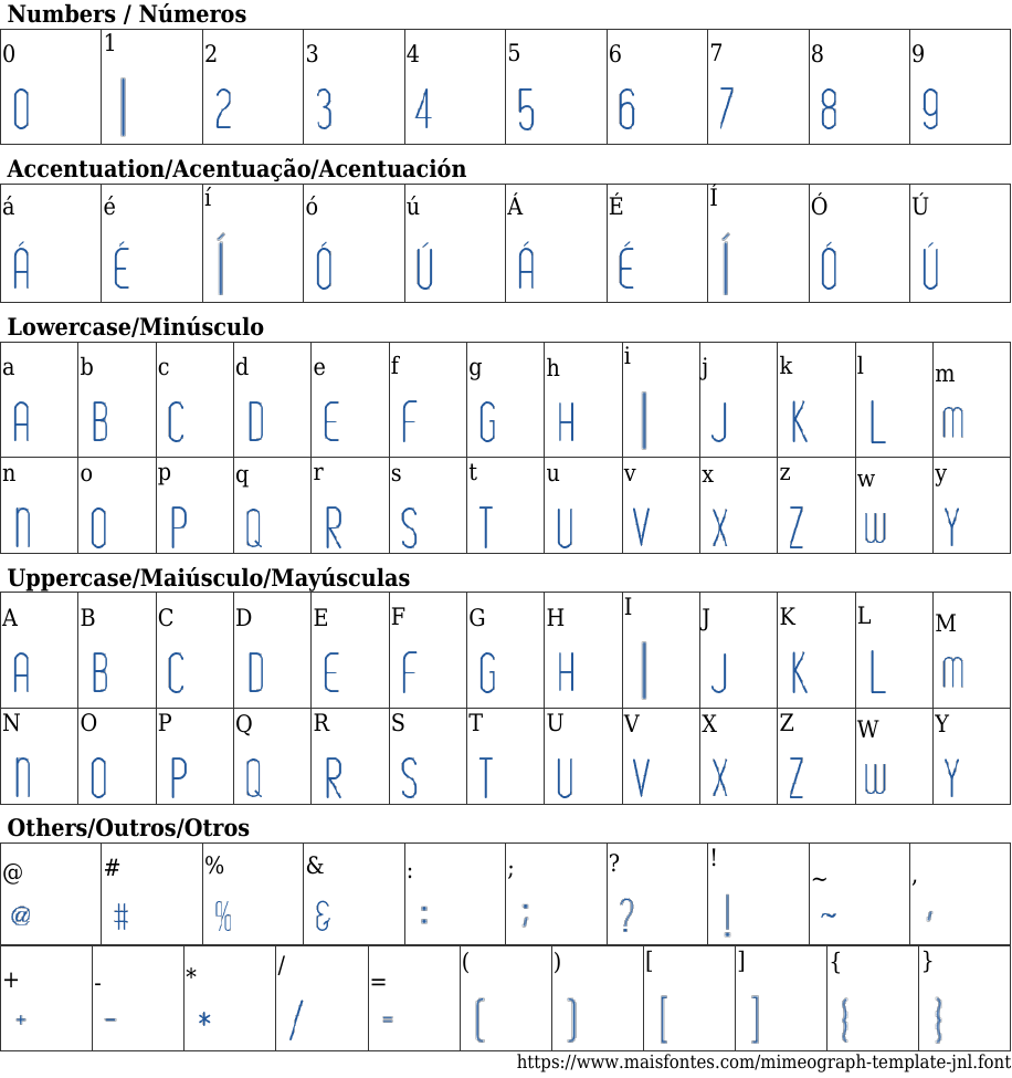 Mimeograph Template: Download Free Font | MaisFontes