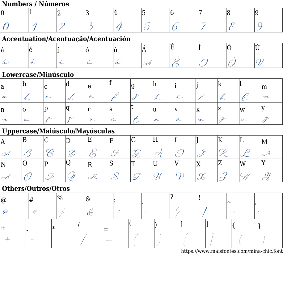 Mina Chic: Free Font Download | MaisFontes