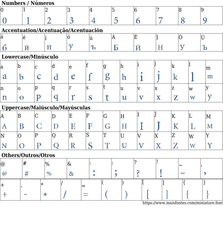 Miniature: Free Font Download | MaisFontes