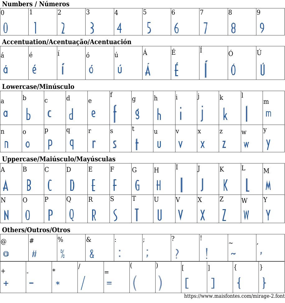Mirage Normal Font: Free Download | MaisFontes