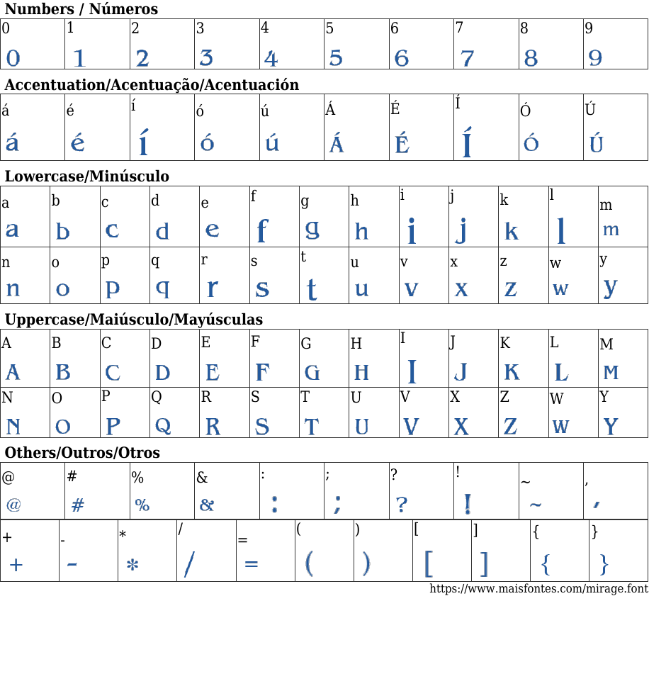 Mirage: Free Font Download | MaisFontes