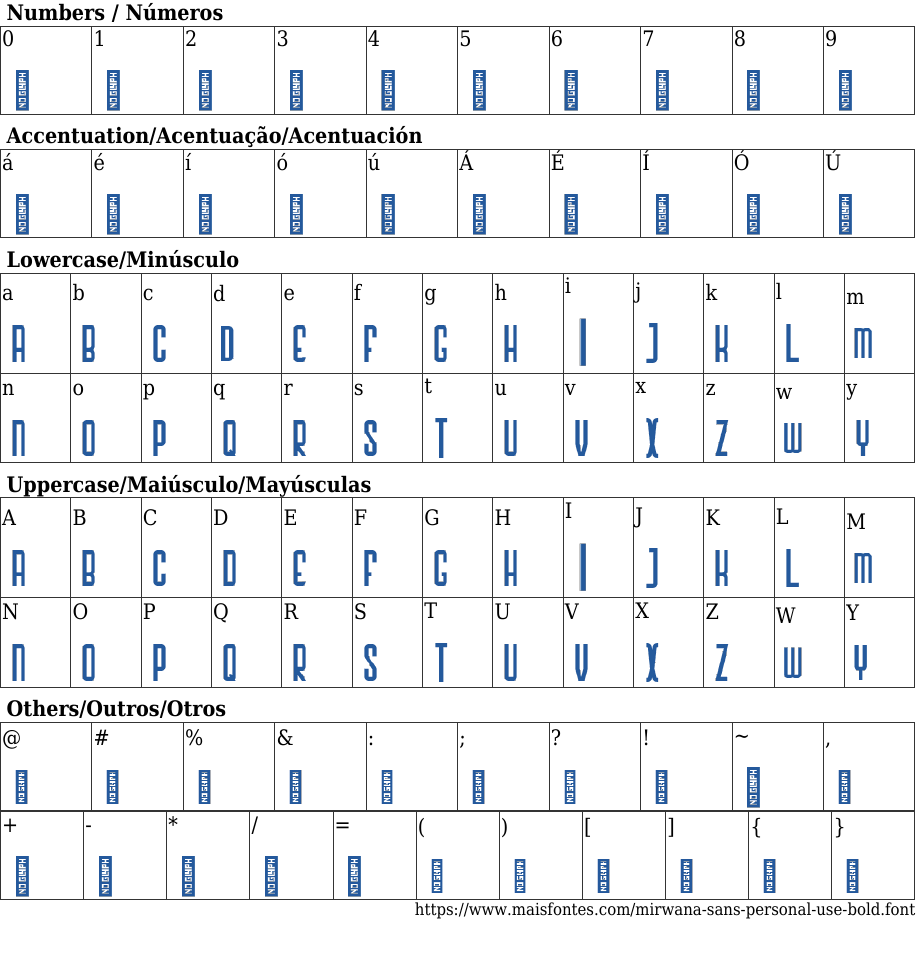 Mirwana Sans Bold: Free Font Download | MaisFontes