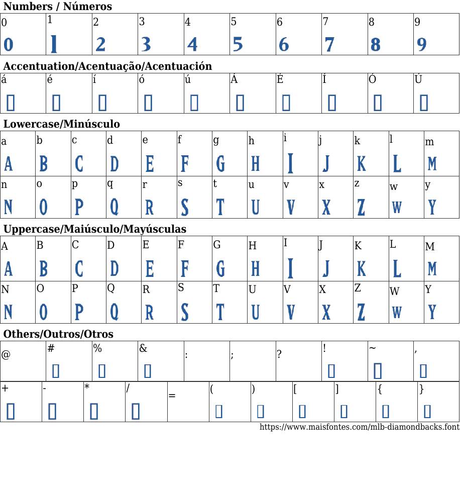 MLB Diamondbacks: Free Font Download | MaisFontes
