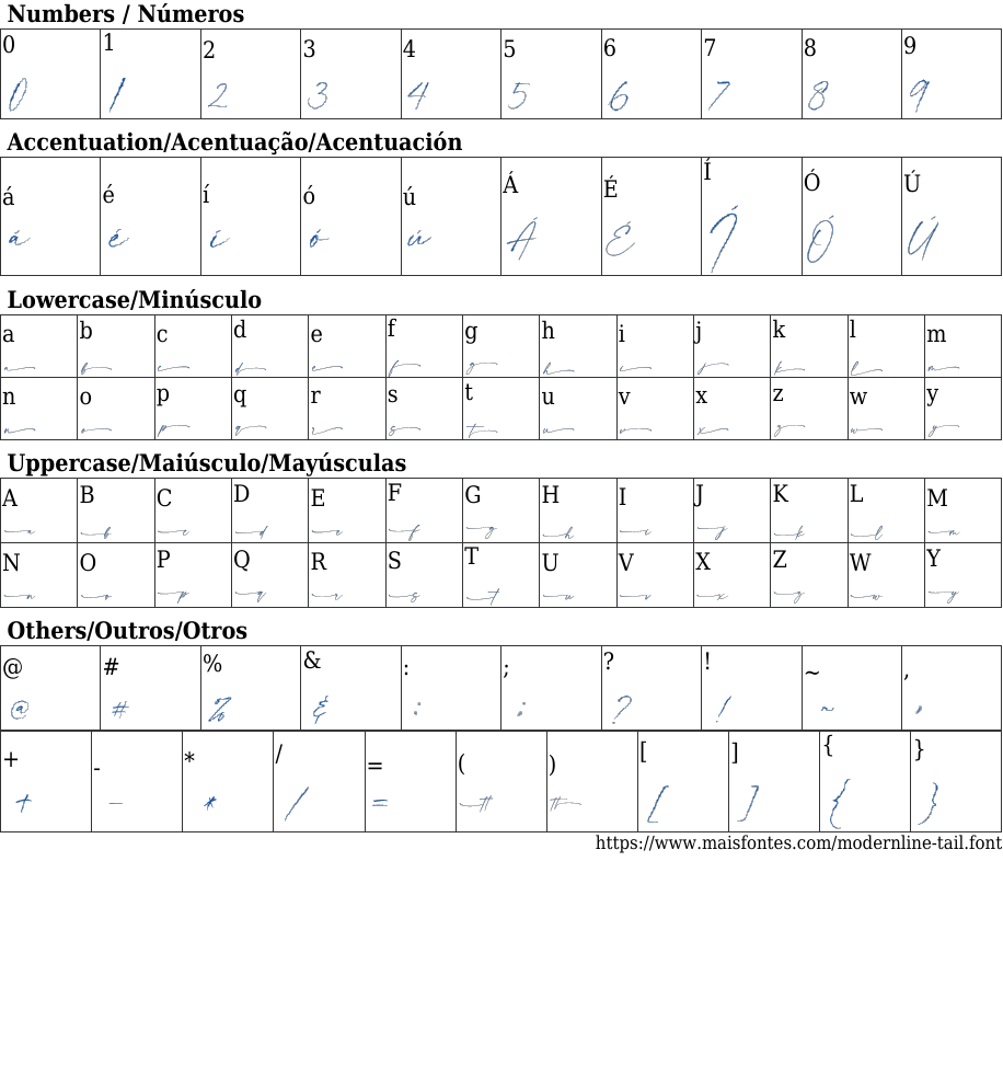 Modernline tail: Download Free Font | MaisFontes