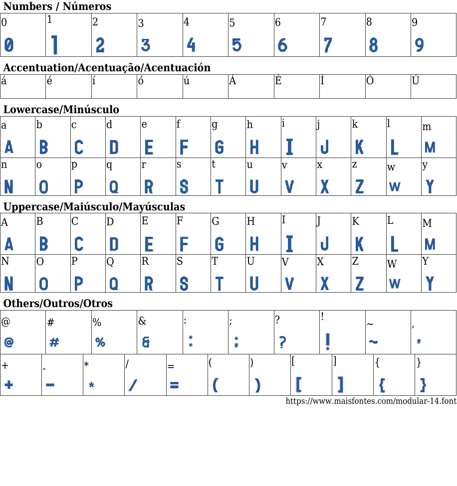 MODULAR 14: Free Font Download | MaisFontes