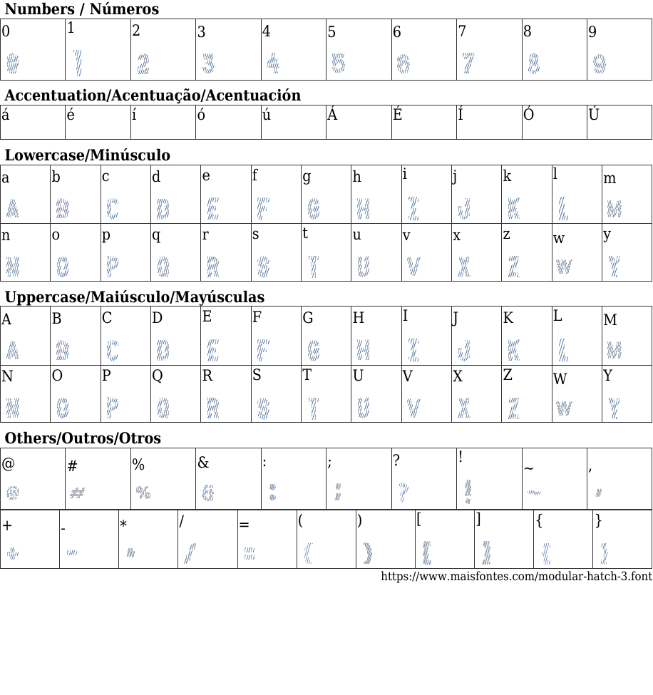MODULAR 03 Hatch: Free Font Download | MaisFontes