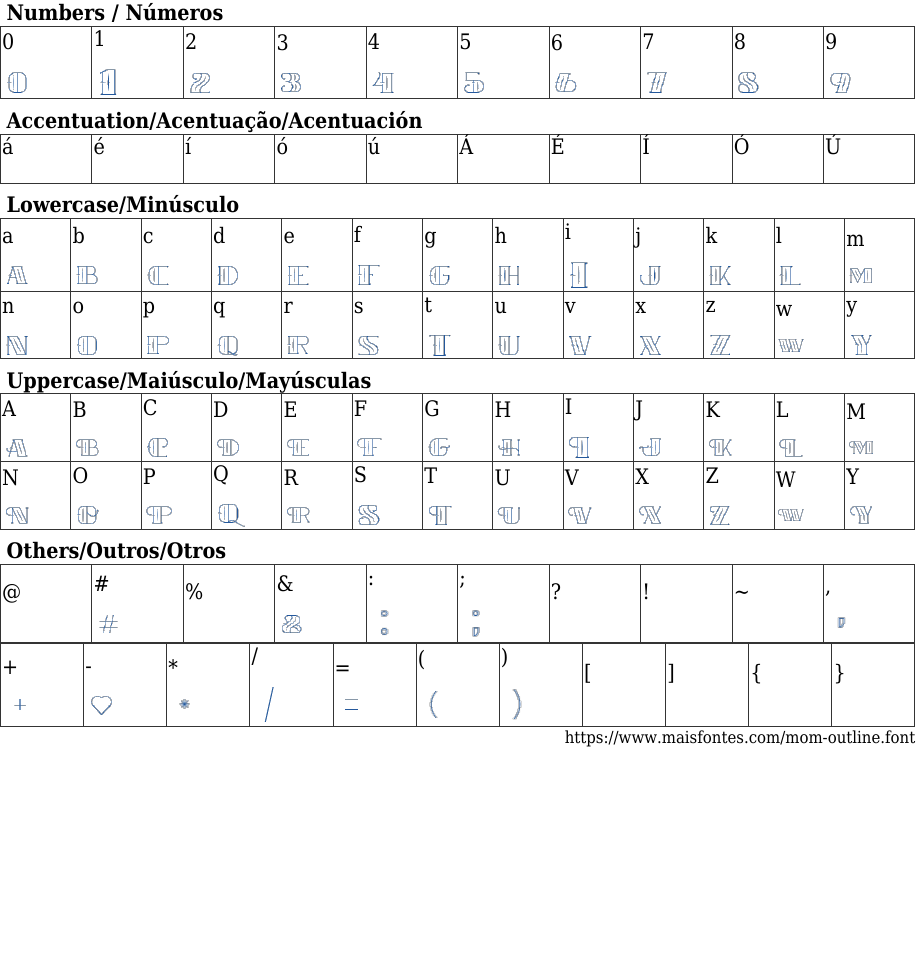 Mom Outline: Free Font Download | MaisFontes
