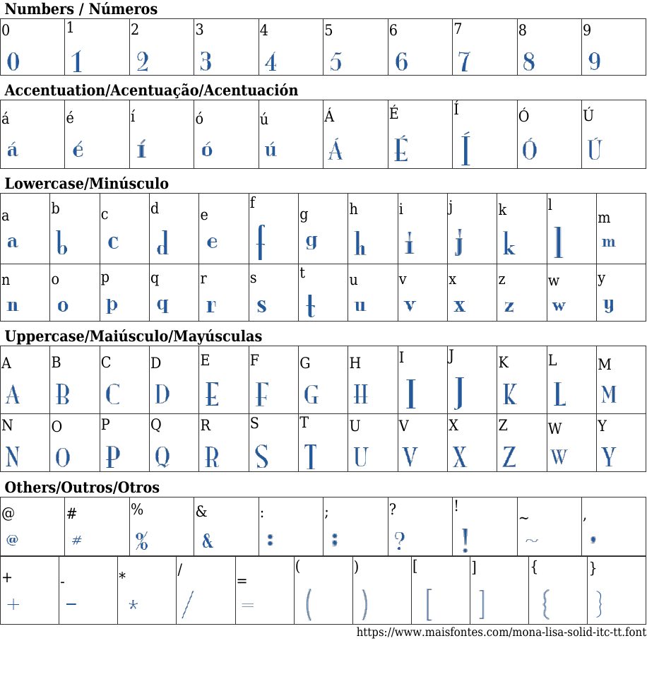 Mona Lisa Solid TT: Free Font Download | MaisFontes