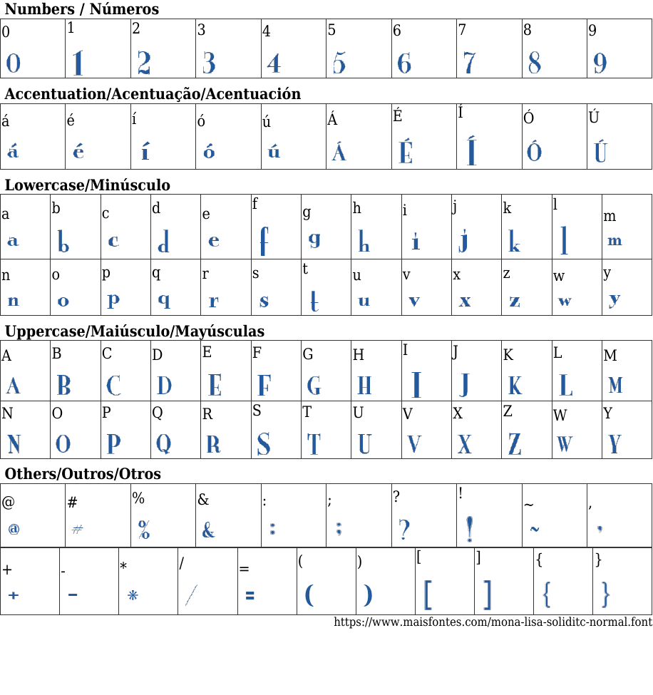 Mona Lisa Solid Normal: Free Font Download | MaisFontes