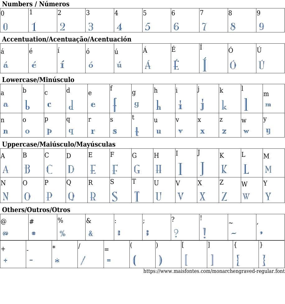 Monarch Engraved Regular Font: Free Download | MaisFontes