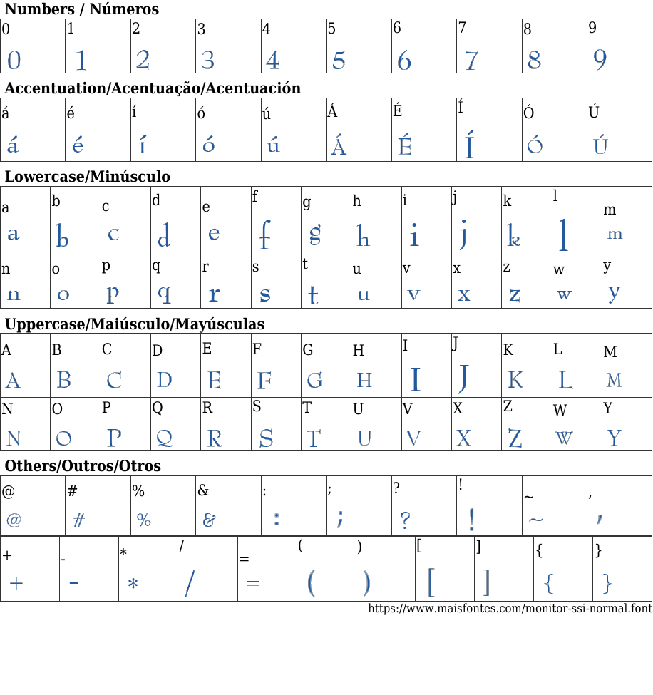 Monitor SSi Normal: Free Font Download | MaisFontes